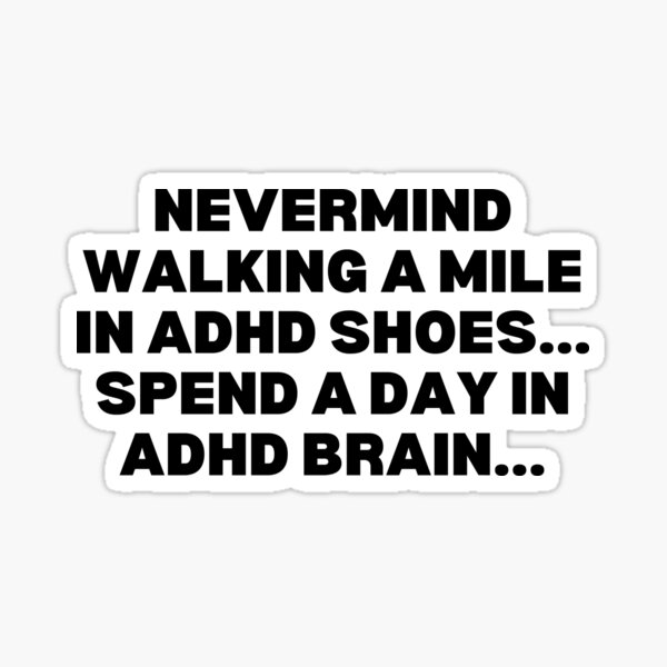 Sticker « Sensibilisation au TDAH, trouble d'hyperactivité avec déficit ...