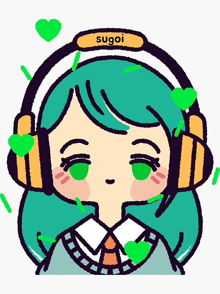 "Kawaii Music Chibi" Sticker for Sale by IShallGoHealer | Redbubble