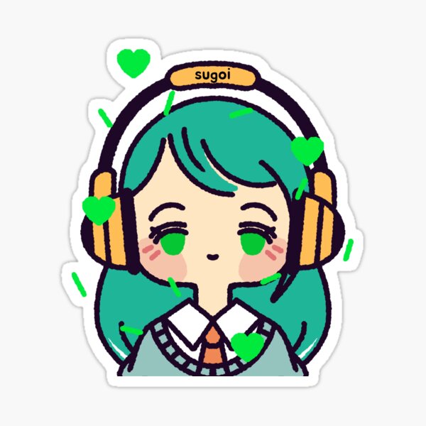 "Kawaii Music Chibi" Sticker for Sale by IShallGoHealer | Redbubble