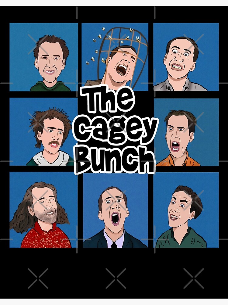 Póster «La cara del personaje de dibujos animados Cagey» de ...