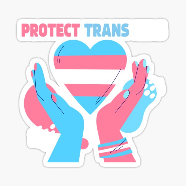 "Protect Trans Kids Transgender Flag Protect Trans Kids" Sticker by ...