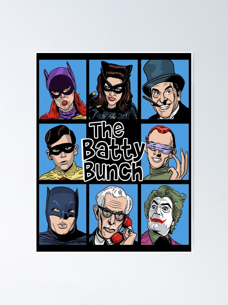 Poster « L'affiche du personnage du méchant dessin animé Batty », par ...