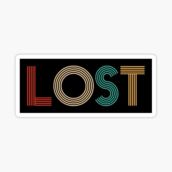 "Lost" Sticker by RMelissart | Redbubble