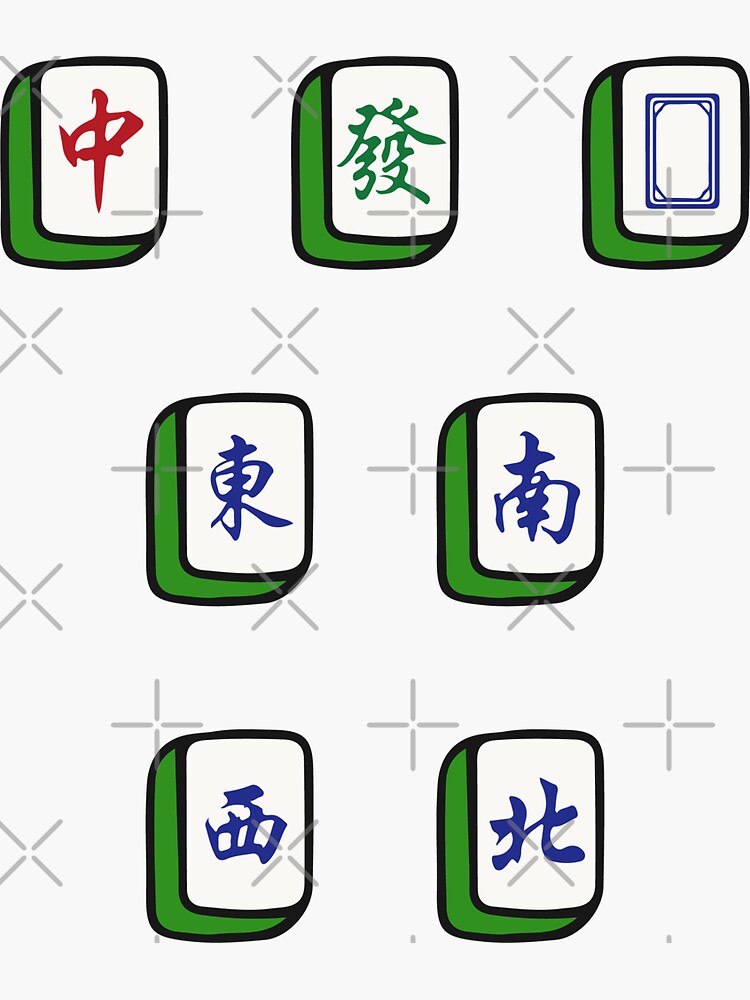 "Mahjong Game Wind Directions and Dragon Tiles. It's Mahjong Time ...