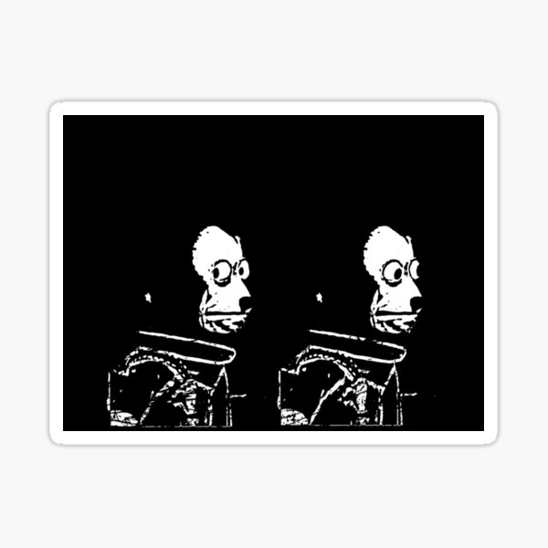 "AWKWARD MONKEY MEME" Sticker by NewTorch | Redbubble