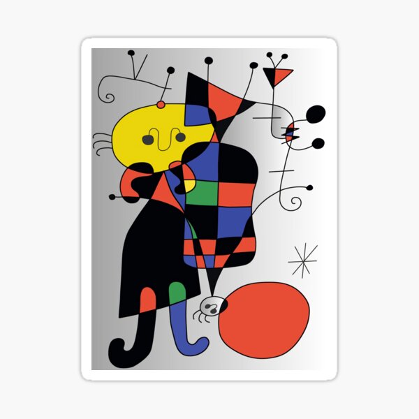"joan miro joan miro joan miro" Sticker von leannamill763 | Redbubble