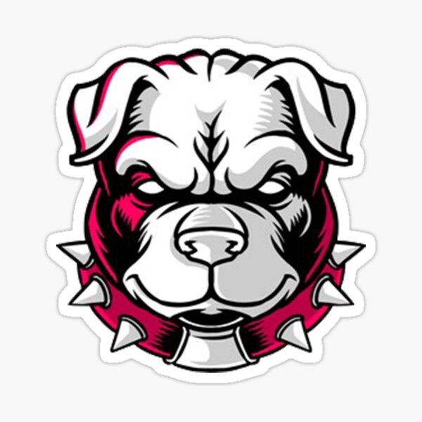 "Pitbull Bad Dog" Sticker for Sale by VitezCrni | Redbubble