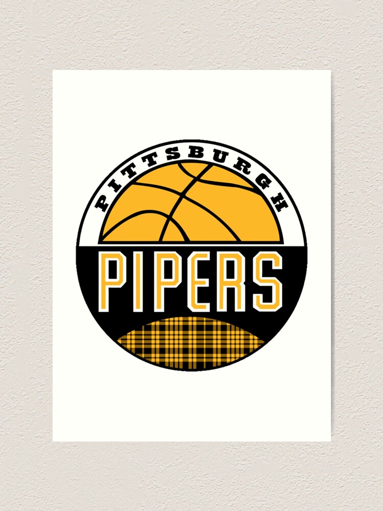"Pittsburgh Pipers ABA Logo Recreated Baseball ¾ Sleeve " Art Print for ...