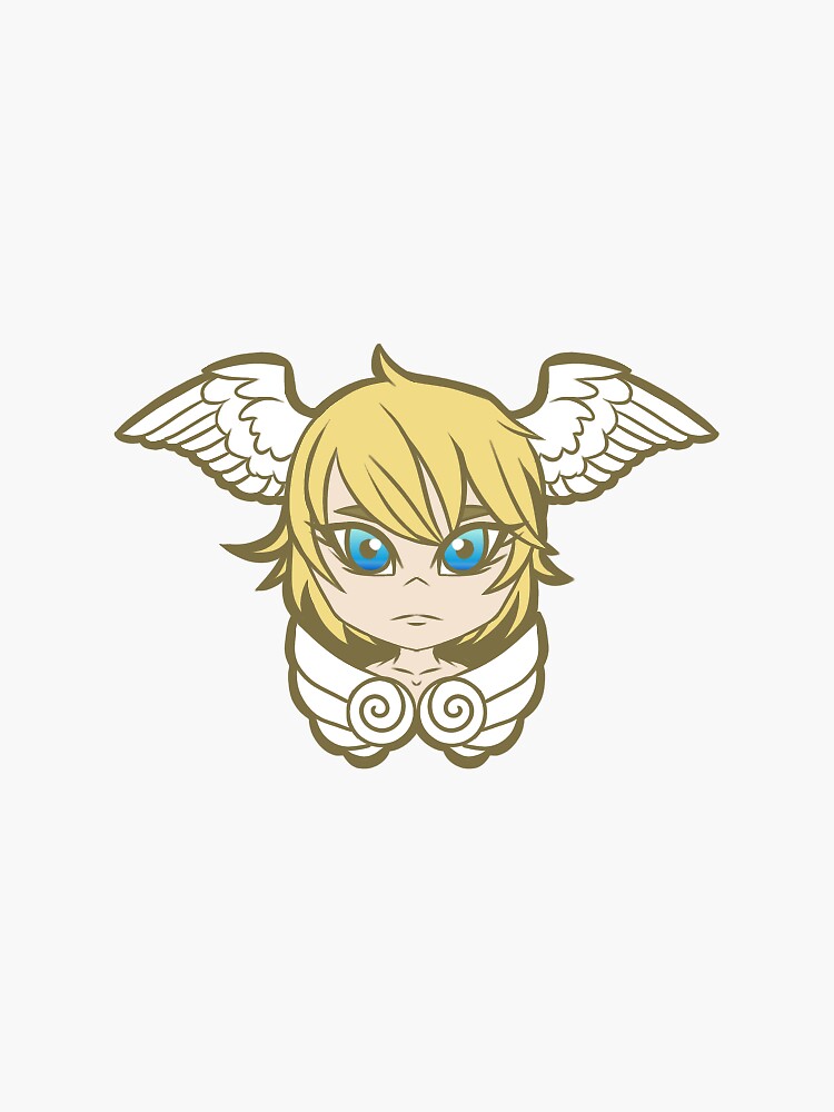 "Ryo Asuka chibi" Sticker by Oceanst | Redbubble