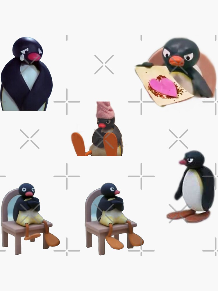 Pegatina «Pingu estados de ánimo triste enojado loco paquete de ...