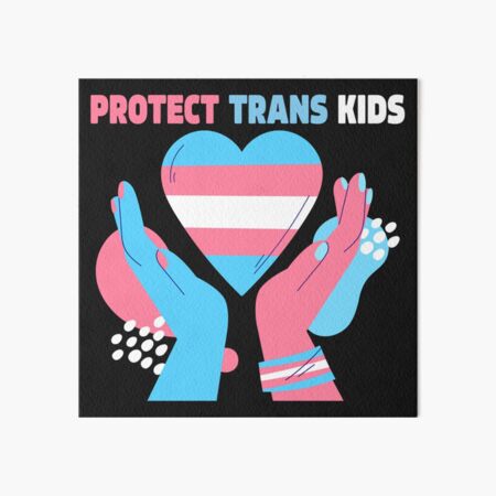 "Protect Trans Kids Transgender Flag Protect Trans Kids" Art Board ...