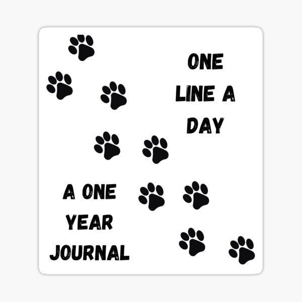 "One line a day.A one year journal " Sticker by Vaglestyle | Redbubble