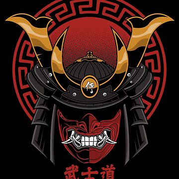 "Bushido Warrior Samurai Mask " Poster for Sale by blindninja | Redbubble