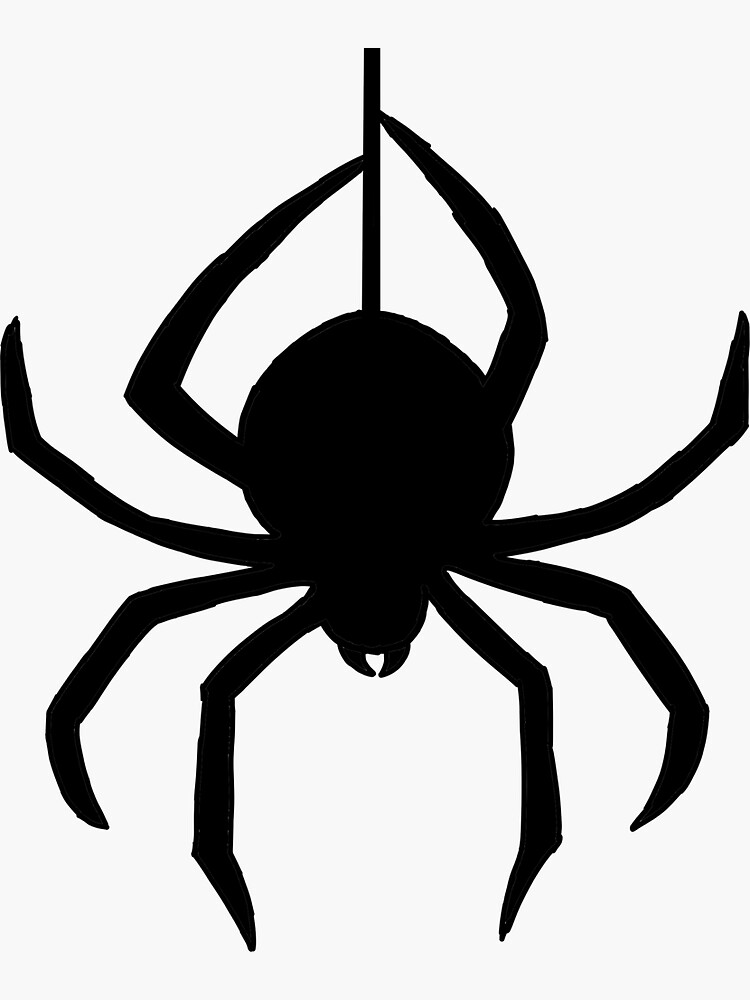 "Black Spider" Sticker by Iamissam999 | Redbubble