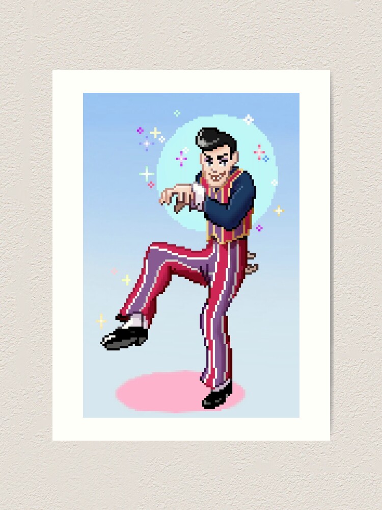 "robbie rotten-(pixel)" Art Print for Sale by bluestarbs | Redbubble