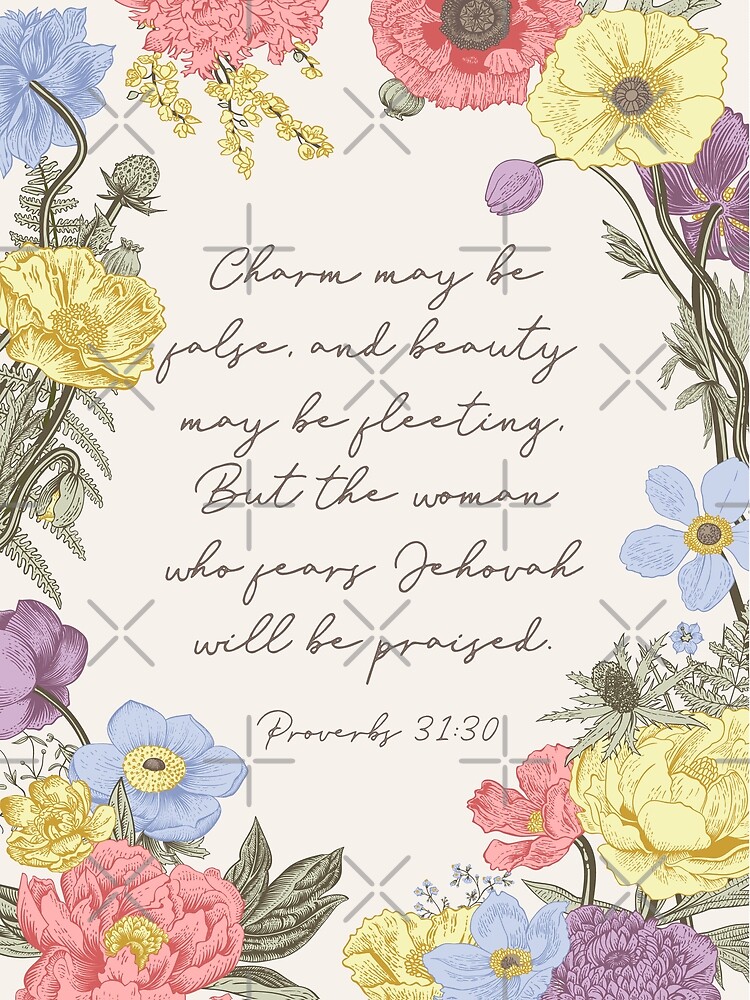 "Proverbs 31:30" Greeting Card for Sale by Paper Bee Gift Shop | Redbubble