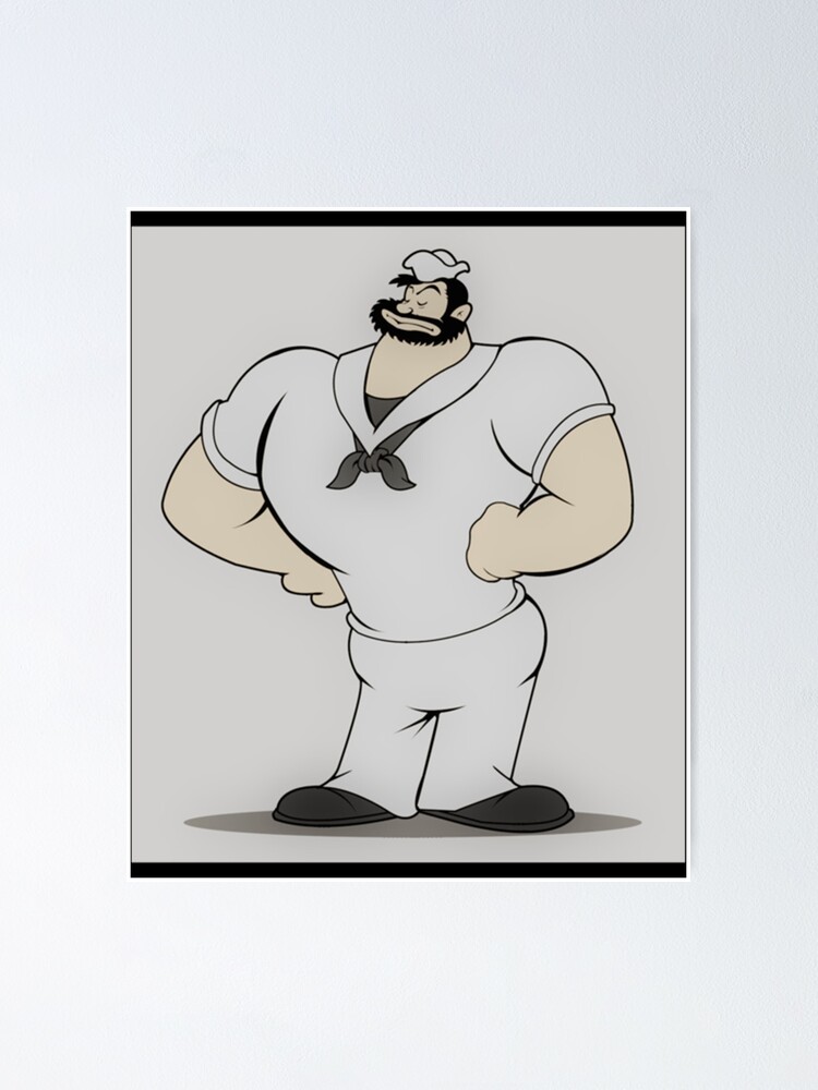 Póster «Bluto el personaje de dibujos animados» de KateSchumann | Redbubble