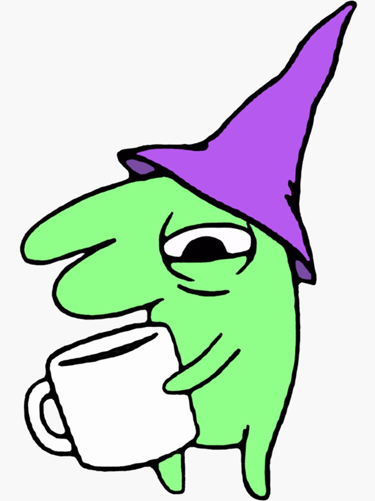 "Gleb With Coffee Smiling Friends - Adult Swim " Sticker by ...