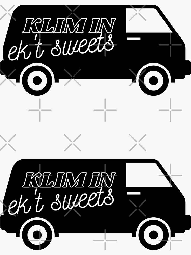 "Klim in ek't sweets, Afrikaans art design" Sticker for Sale by ...