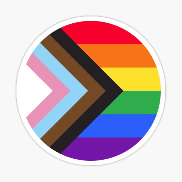 "LGBTQ+ Progress flag" Sticker by Mandy-Kuijper | Redbubble