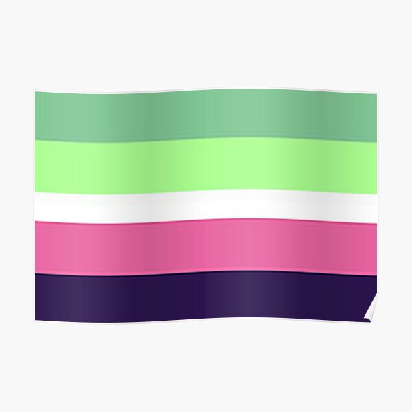 "New Alexi Gender Pride Flag" Poster for Sale by bits-from-mash | Redbubble