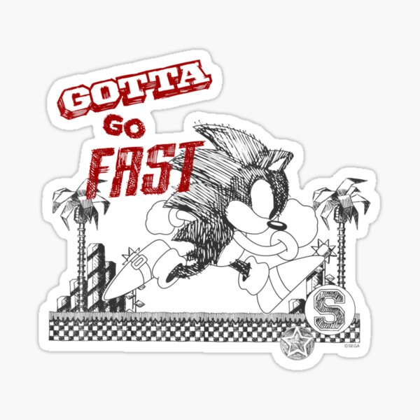 "Amazing gamer Gotta Go Fast!" Sticker by baimvdedin | Redbubble