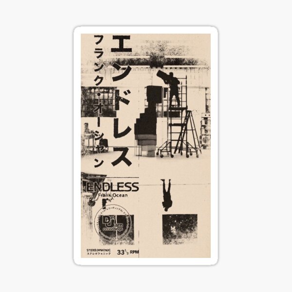 "Frank Ocean - Endless japanese poster" Sticker for Sale by SADEAD ...