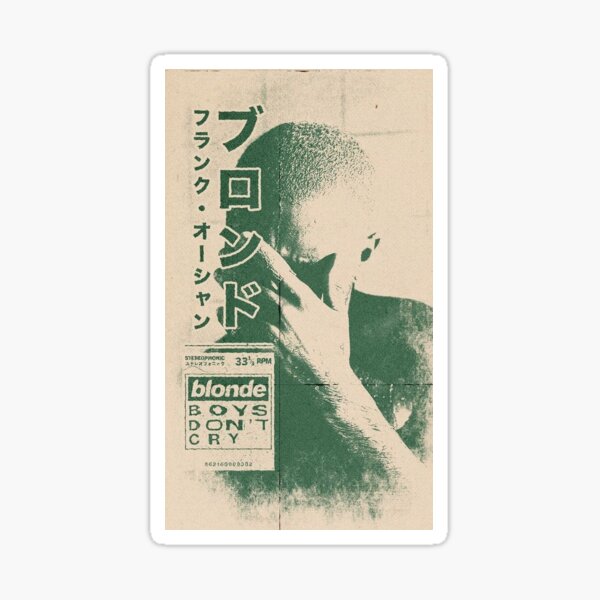 "Frank Ocean Blonde poster in japanese" Sticker for Sale by SADEAD ...