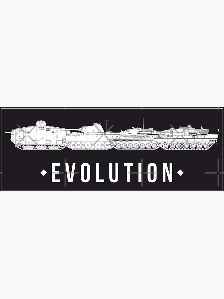 "The evolution of German tanks from WW1 to Our time" Art Print by ...