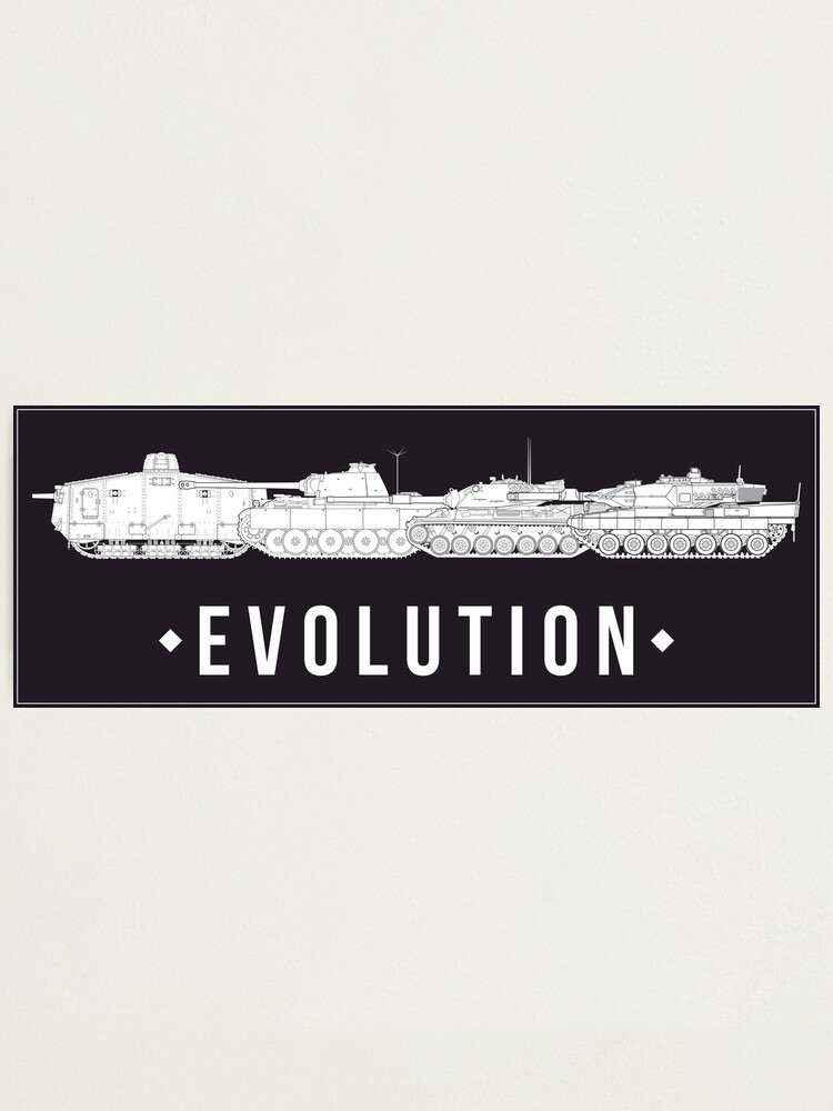 "The evolution of German tanks from WW1 to Our time" Photographic Print ...