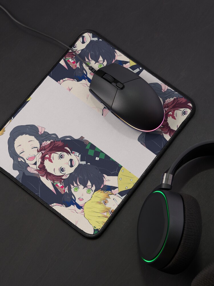 "Inosuke Zenitsu and Tanjiro Nezuko Demon Slayer Family" Mouse Pad by ...