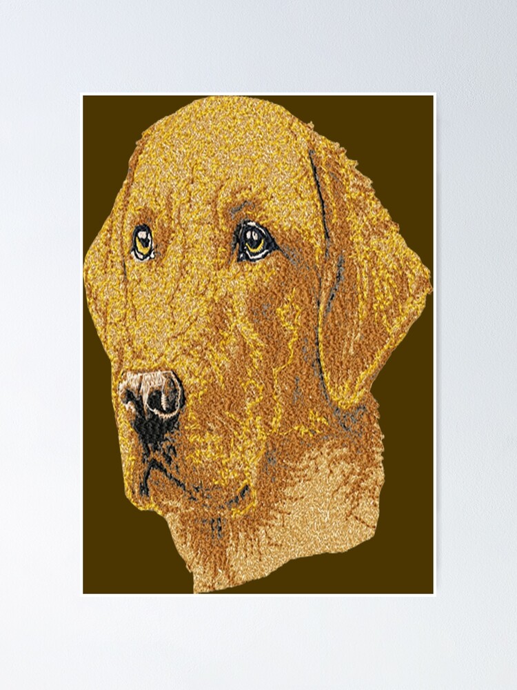 "Machine Embroidery, Doggy, Labrador, Retriever, Cute Dog For Dog Lover ...