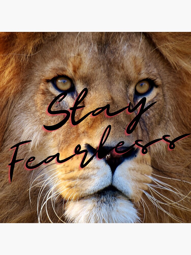 "Stay Fearless" Sticker by PoseidonLK | Redbubble