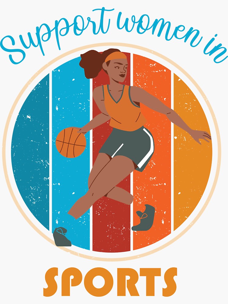 "Support Women In Sports" Sticker for Sale by beefrancky | Redbubble