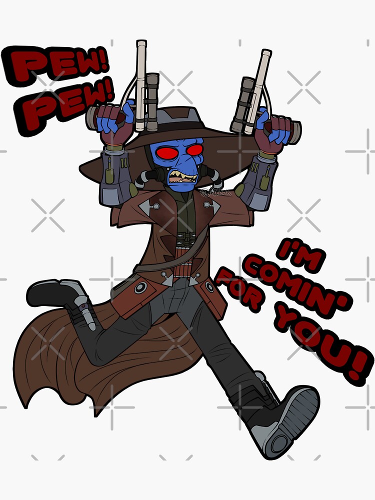 "cad bane" Sticker by nonahorn | Redbubble
