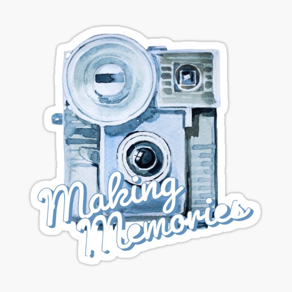 "Photocamera "Making memories "" Sticker by LELYA86 | Redbubble