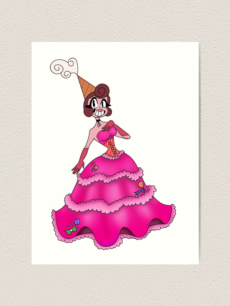 "Baroness Von Bon Bon cuphead" Art Print for Sale by AxolotlArtist32 ...