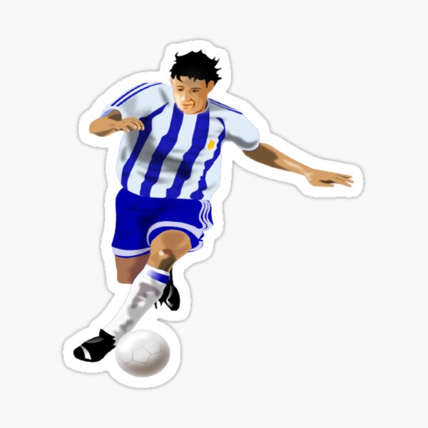 "player foot ball sticker" Sticker for Sale by rkiaben | Redbubble
