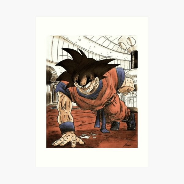 "Dragon Ball - Goku working out Poster" Art Print for Sale by ...