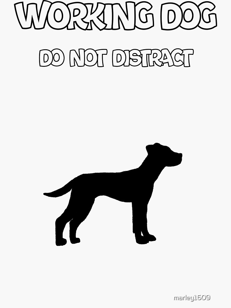 "Working dog " Sticker by marley1609 | Redbubble