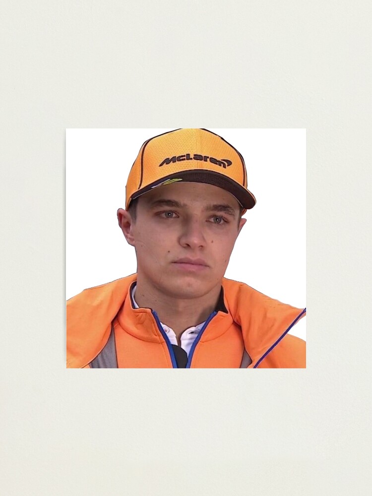 "Lando Norris Crying at the 2021 Russian GP" Photographic Print for ...