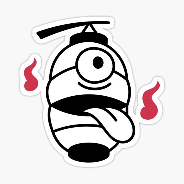 "Paper Lantern Ghost (Cochin Obake)" Sticker for Sale by Sixthfox88 ...