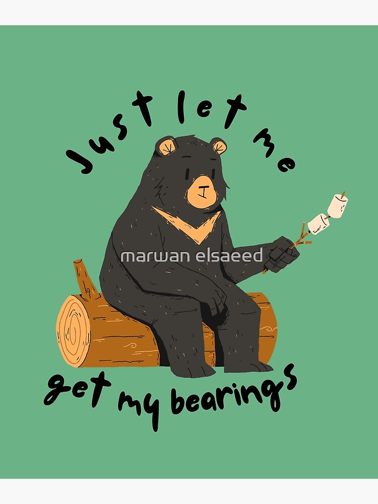 Poster « Ours Camping Humour », par marwanelseed | Redbubble