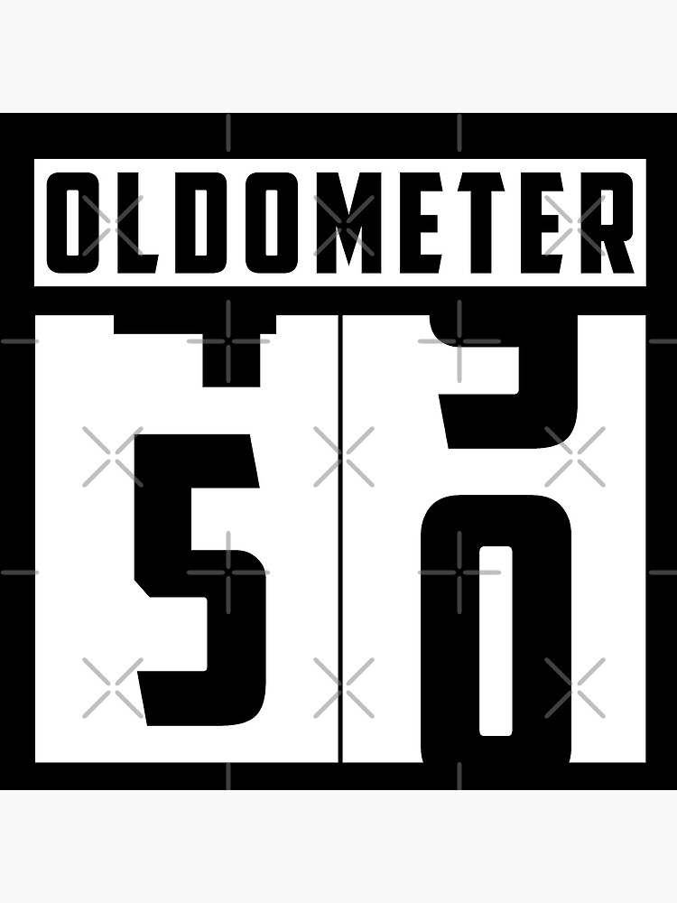 "Oldometer counter Number 50 birthday" Poster for Sale by HeavyStyle ...