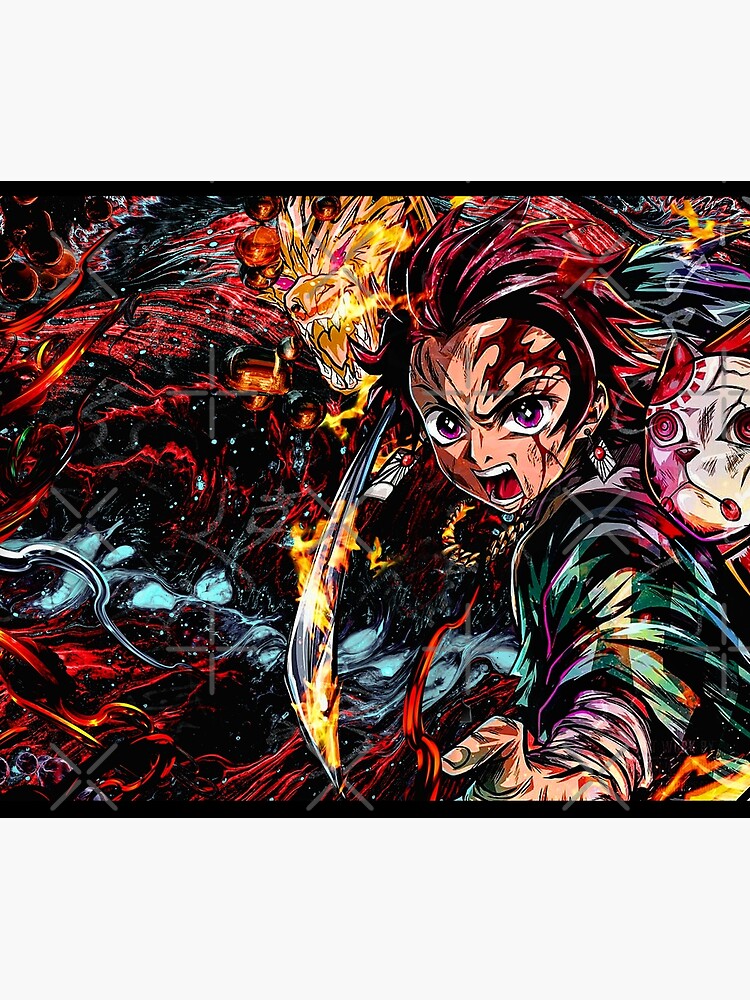"fire slayer power" Throw Blanket by Freak Creator | Redbubble