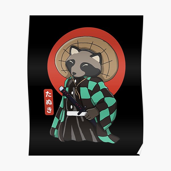 "Ronin Tanuki" Poster for Sale by Sthyouneed | Redbubble