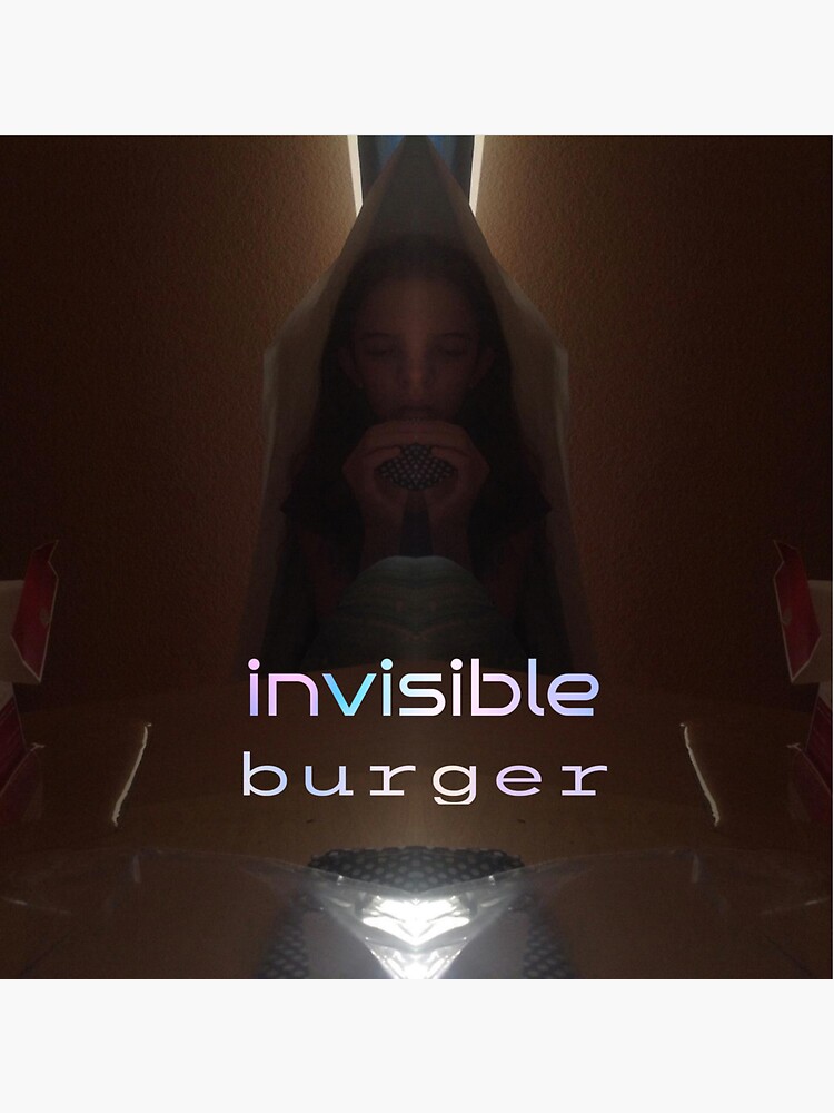 "invisible burger" Sticker for Sale by pellowcasearm | Redbubble