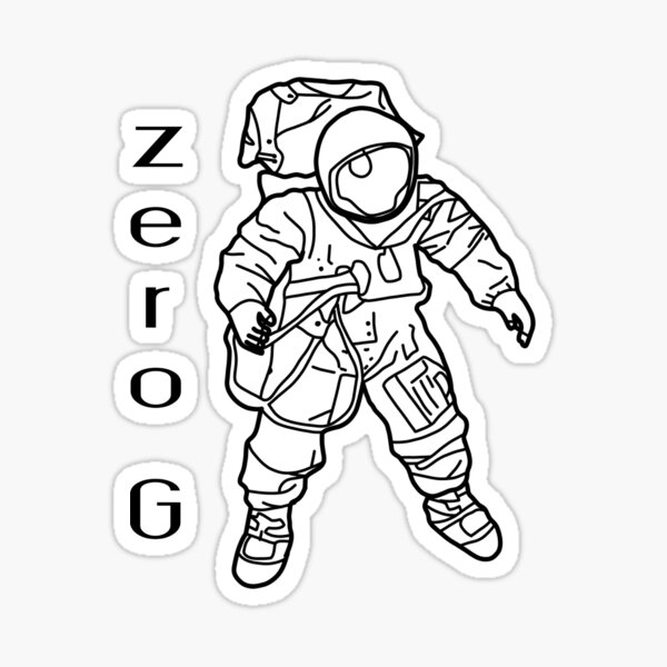 "zero gee | gravity | sticker" Sticker for Sale by eleanor27 | Redbubble