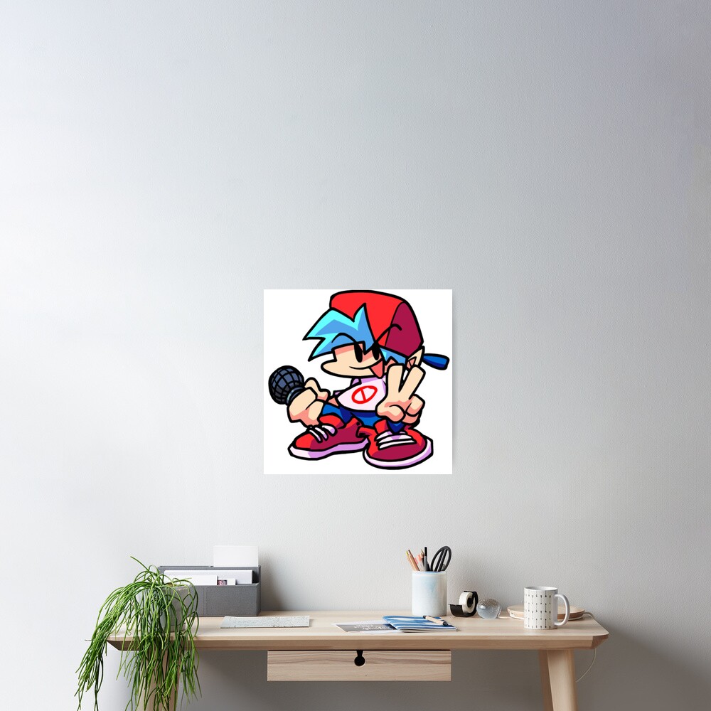 "FNF-BF LOGO" Poster for Sale by Friends-13 | Redbubble
