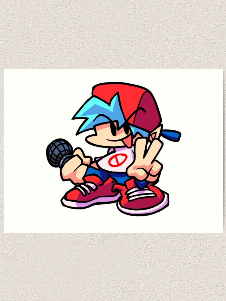 "FNF-BF LOGO" Art Print for Sale by Friends-13 | Redbubble